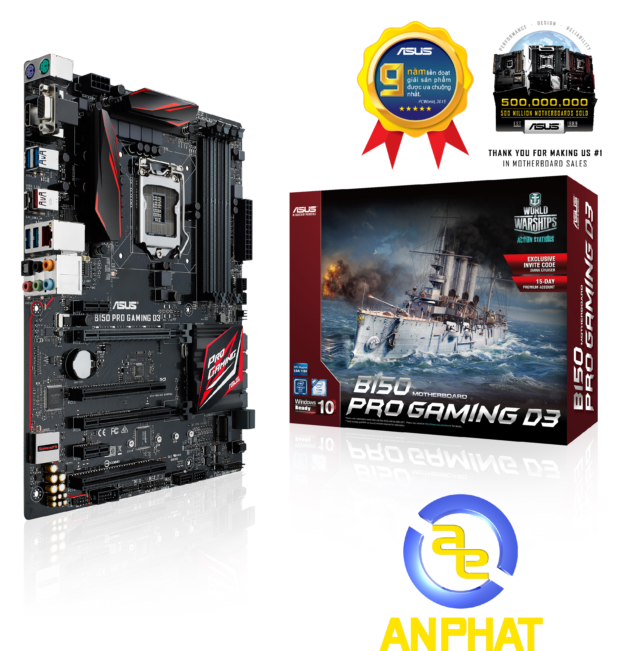 Mainboard ASUS B150 PRO GAMING D3